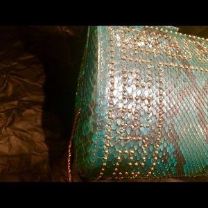 Versace | Bags | Gianni Versace Embellished Python Clutch Bag | Poshmark